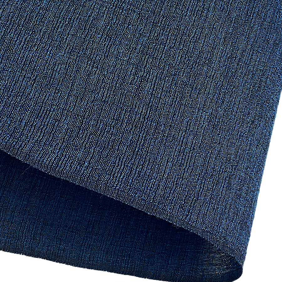 Hemp/Ramie Stiff Papery Indigo/Black Textured Crinkled Asa Jofu from J ...