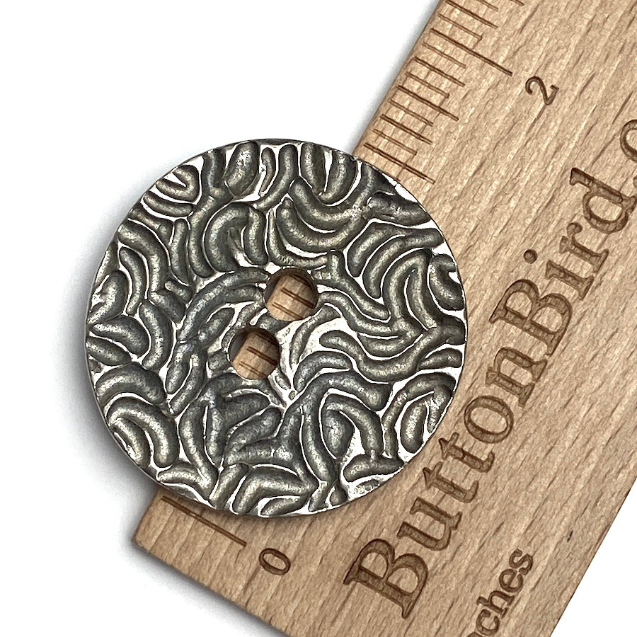 Ripples Danforth Pewter Button, 1.5" Two Holes, USA Made, #FJ-176 – The ...