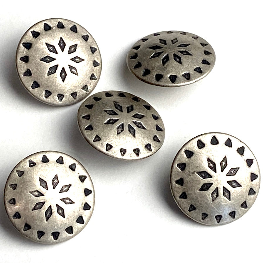 BULK DEAL PACK OF 25, Moab Star 13/16" Southwest Concho Style Shank-Ba ...